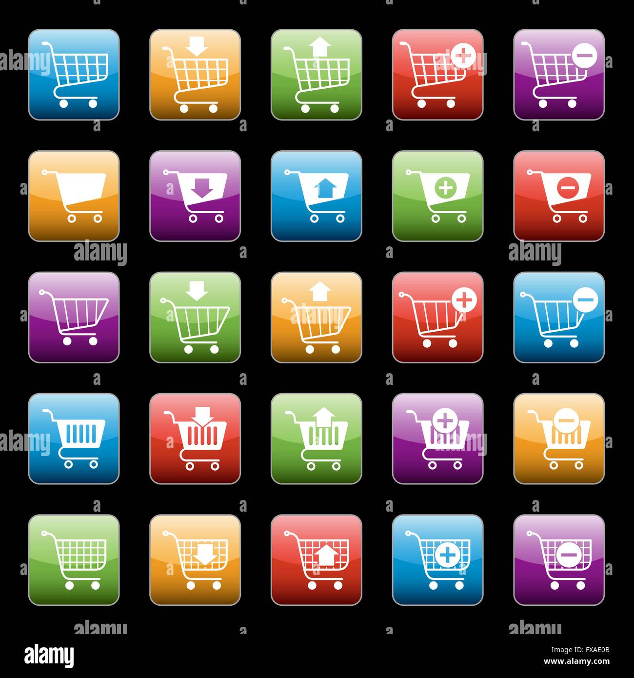 Mobile phone buttons in store Stock Vector Images - Alamy