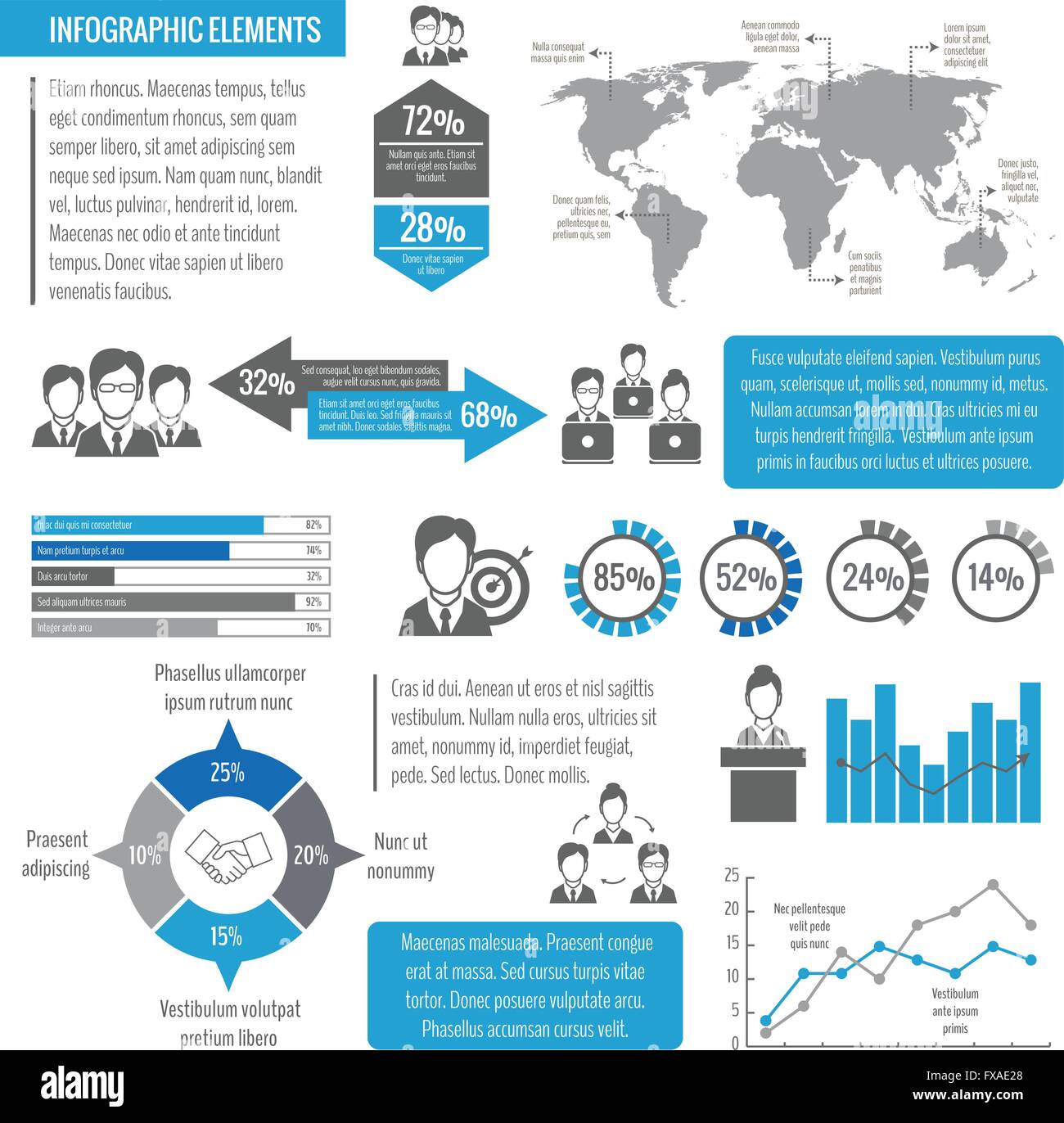 Teamwork business infographic Stock Vector Image & Art - Alamy