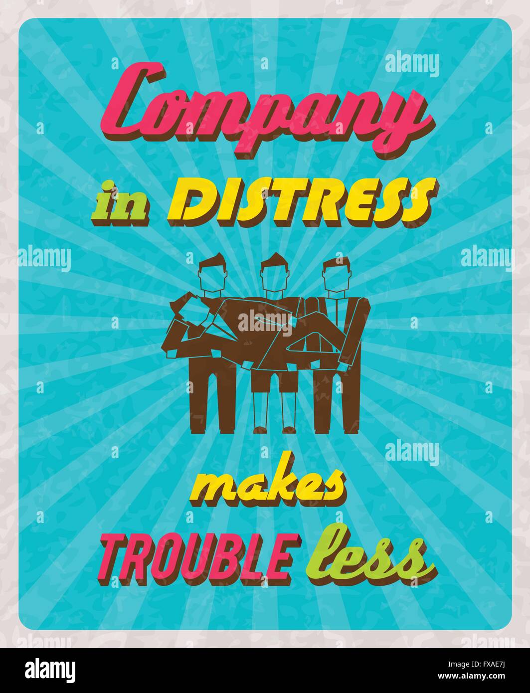 Friends retro poster Stock Vector Image & Art - Alamy