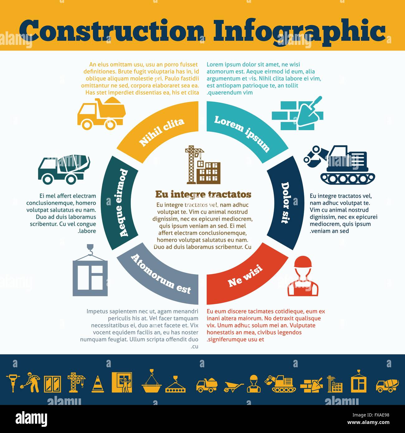 Construction infographic print Stock Vector Image & Art - Alamy