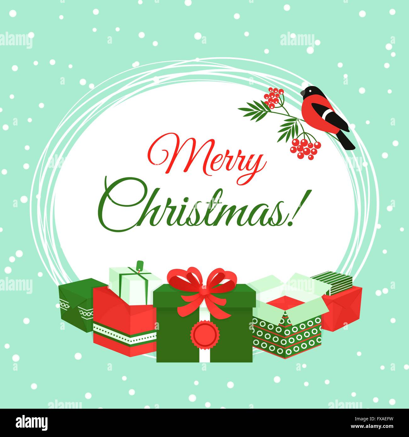 Christmas background frame gift Stock Vector Images - Alamy