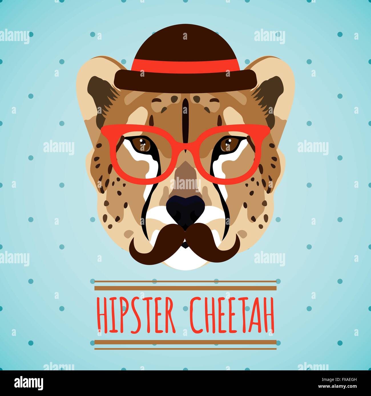 Animal hipster portrait Stock Vector Image & Art - Alamy