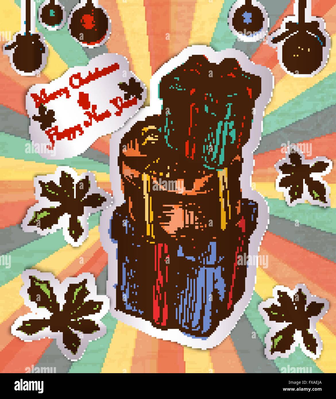 Christmas gifts in colored Stock Vector Images - Alamy