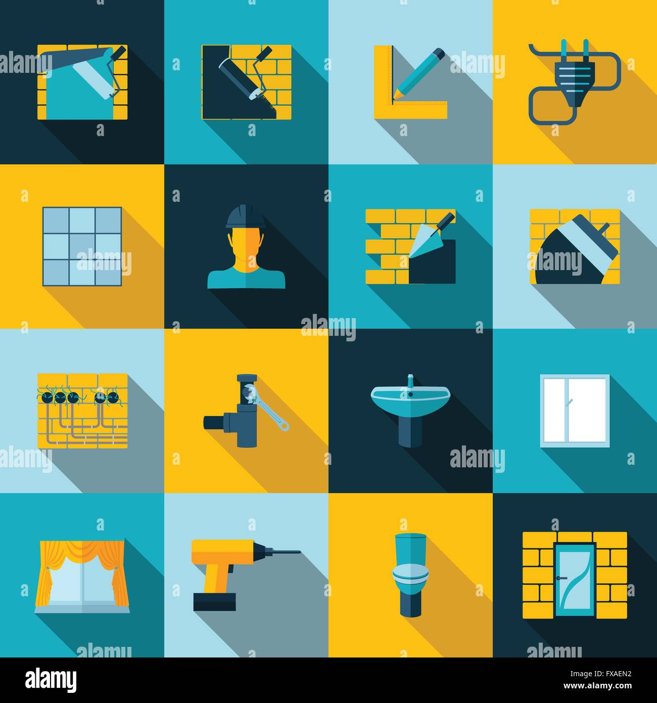 Home repair icons Stock Vector Image & Art - Alamy