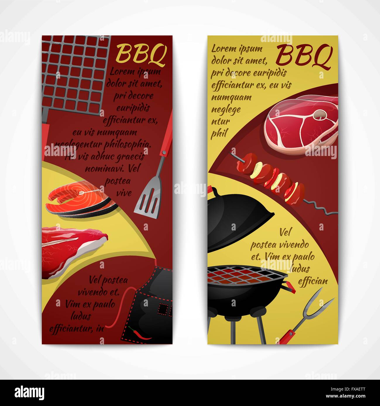 Bbq banners set Stock Vector Image & Art - Alamy