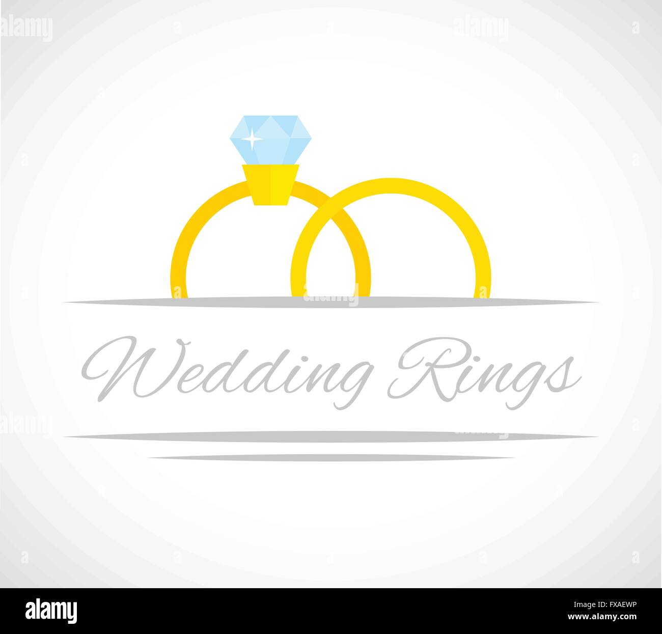 Gold wedding rings diamond Stock Vector Images - Alamy