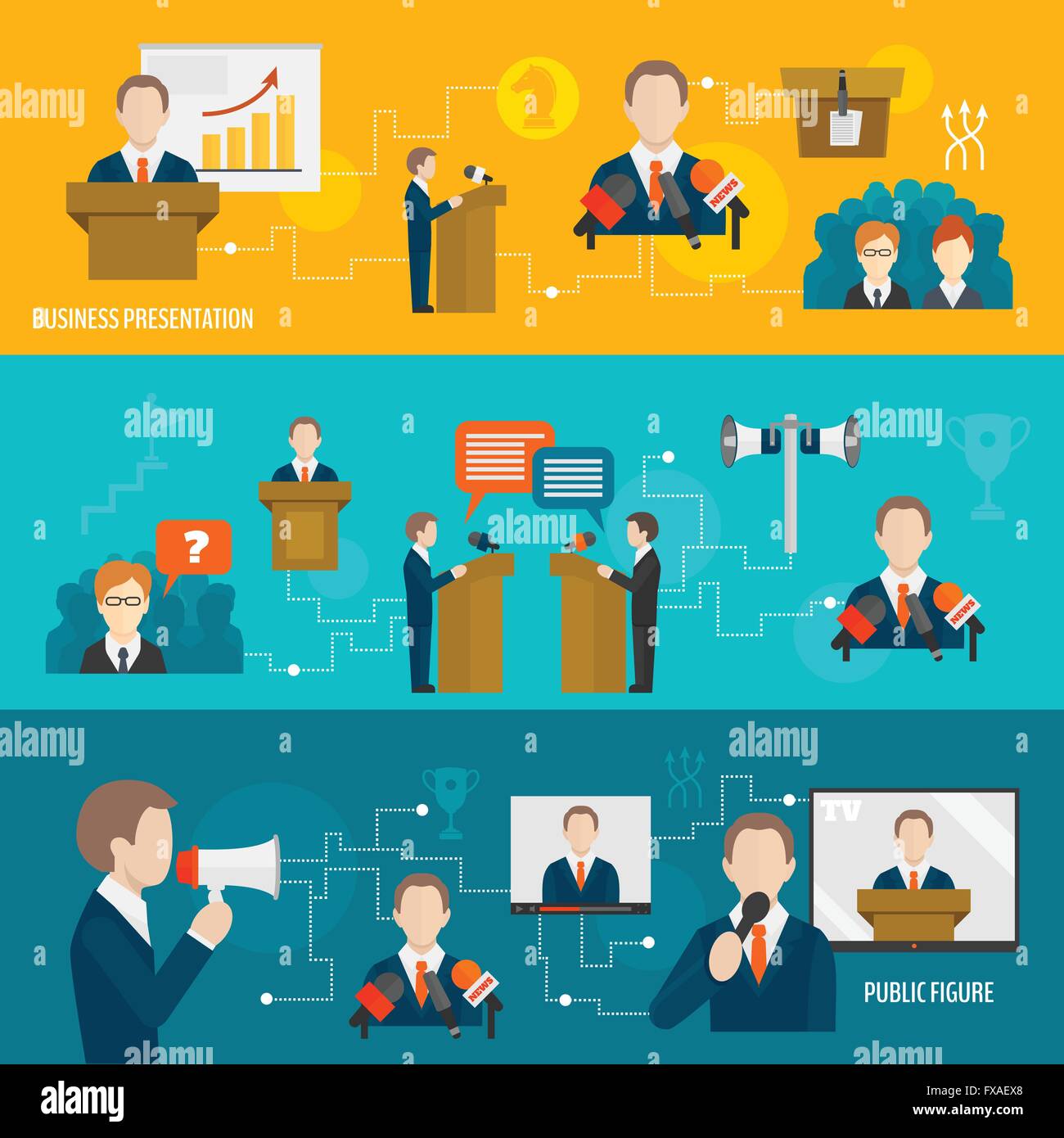 Public Speaking Banner Set High Resolution Stock Photography and Images ...
