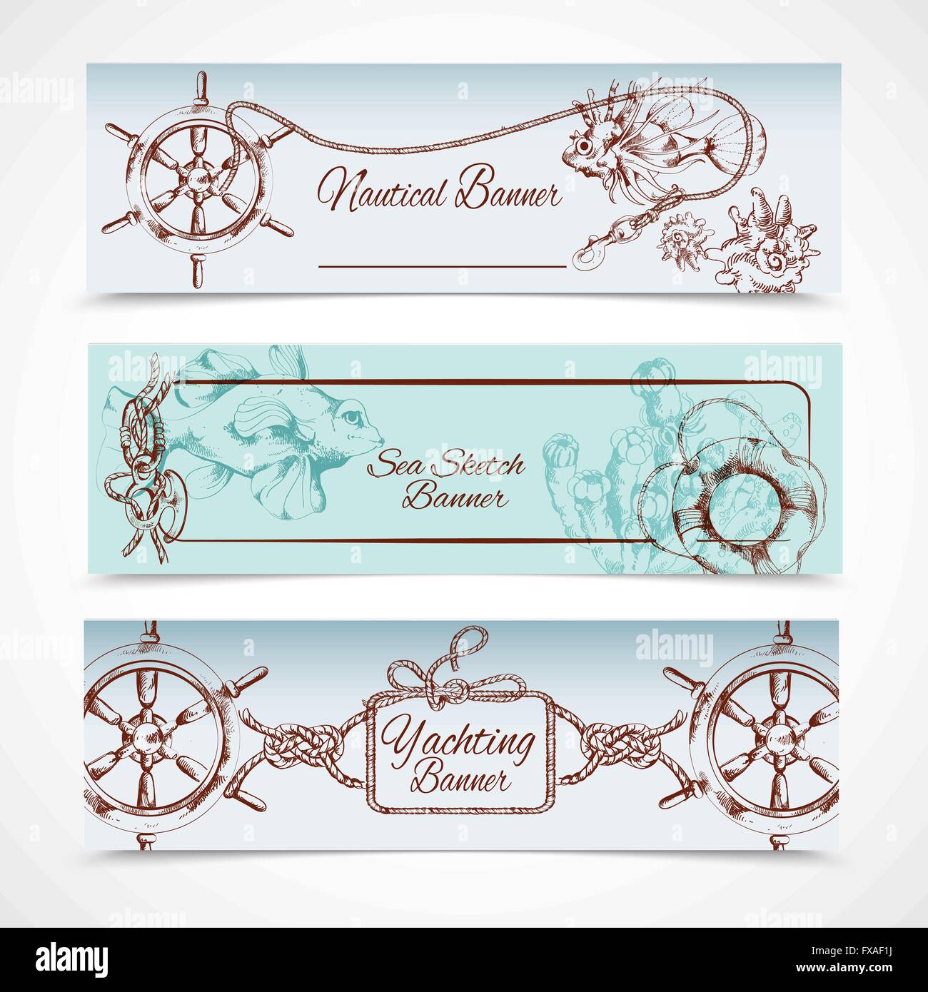 Yachting banners set Stock Vector Image & Art - Alamy
