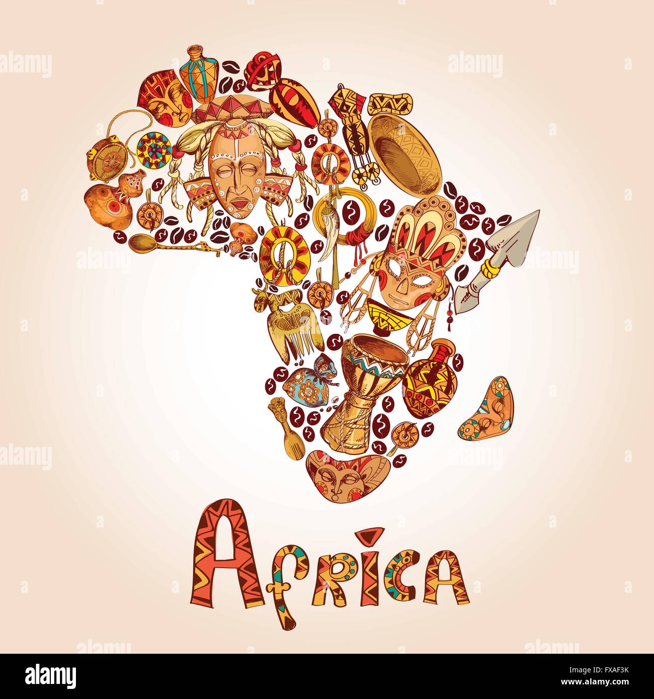 Africa ethnic religion Stock Vector Images - Alamy