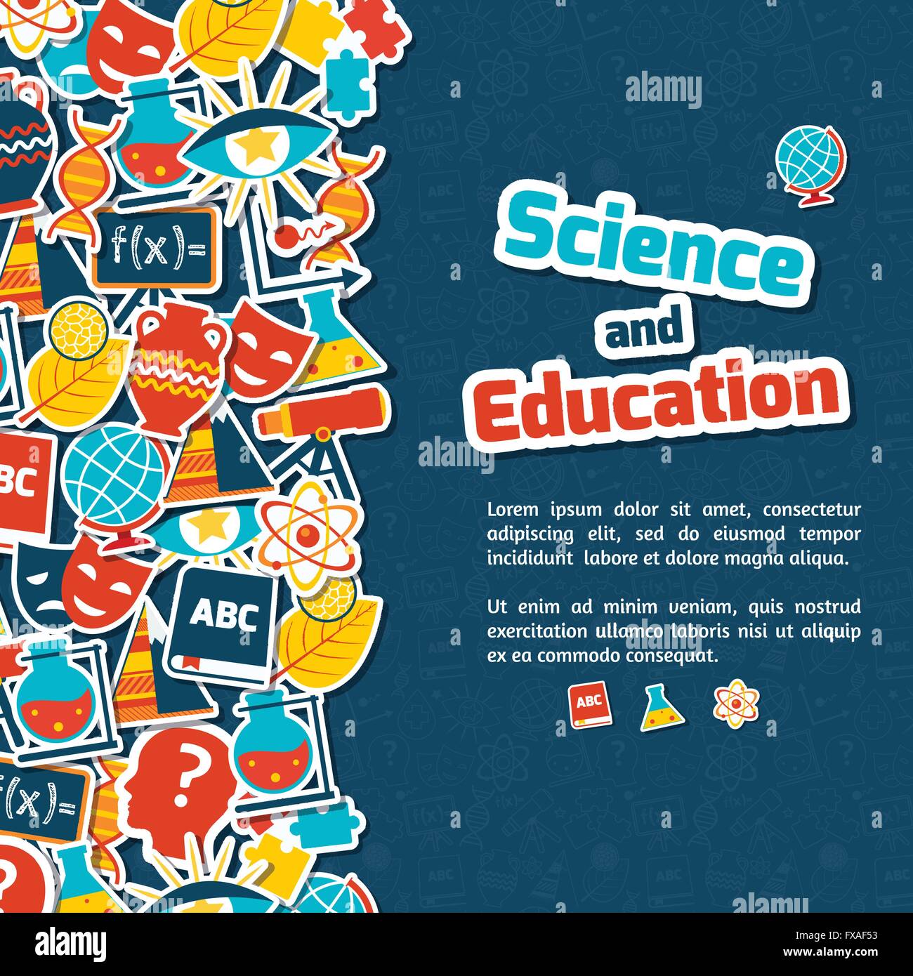 Education science background Stock Vector Image & Art - Alamy