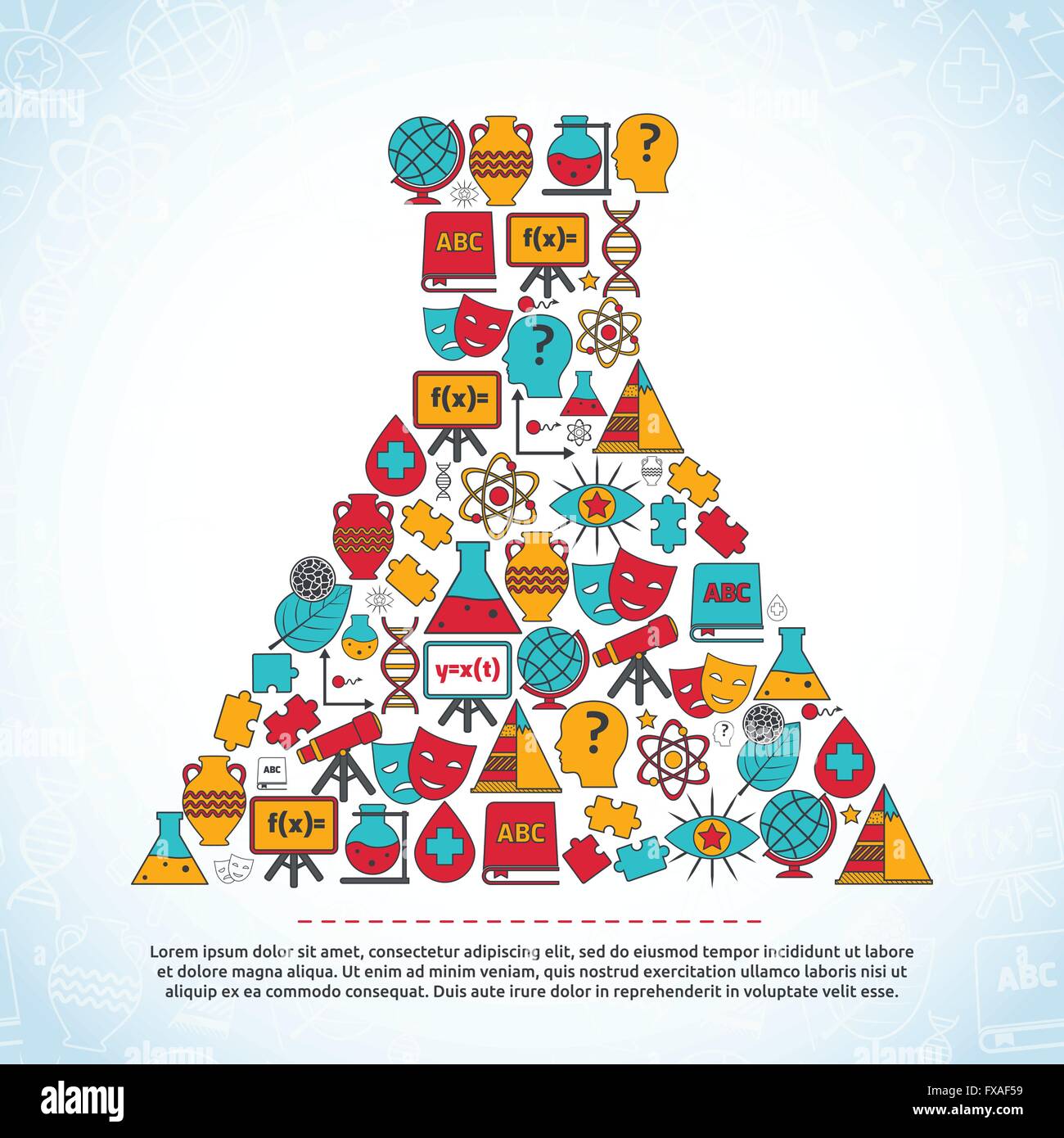 Science areas beaker Stock Vector Image & Art - Alamy