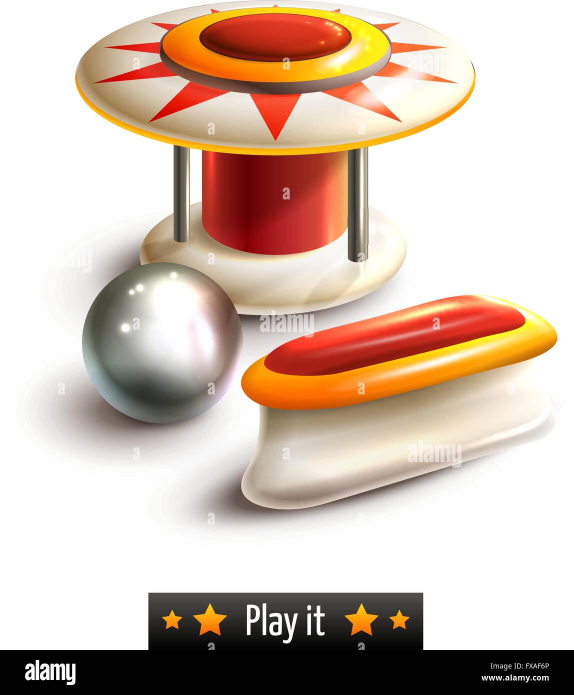 Pinball set isolated Stock Vector Image & Art - Alamy