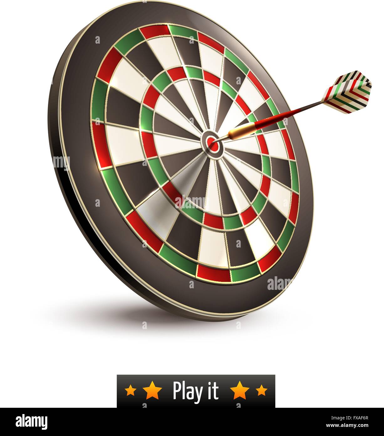Darts board isolated Stock Vector Image & Art - Alamy