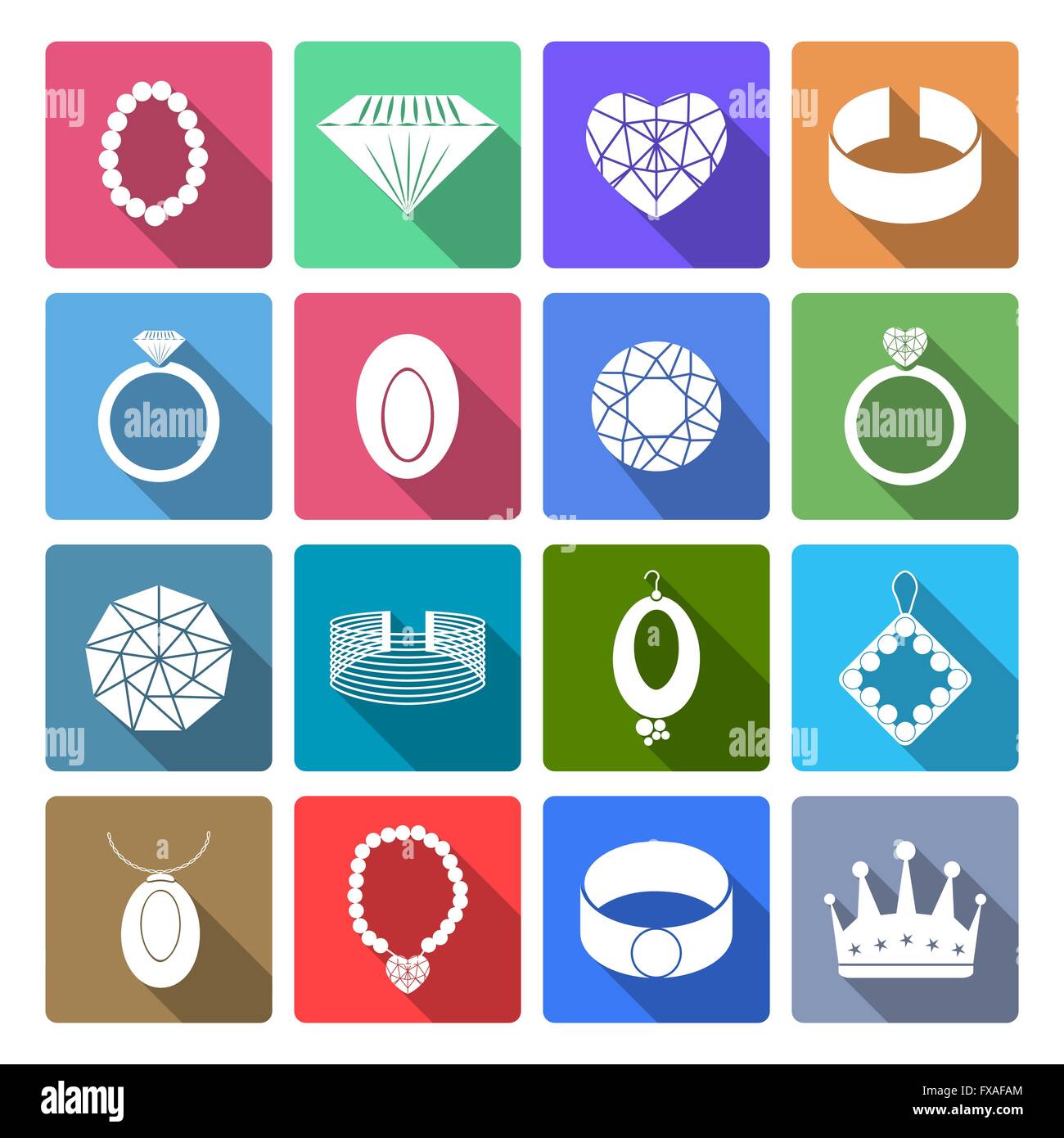 Jewelry Icons Set Stock Vector Image & Art - Alamy