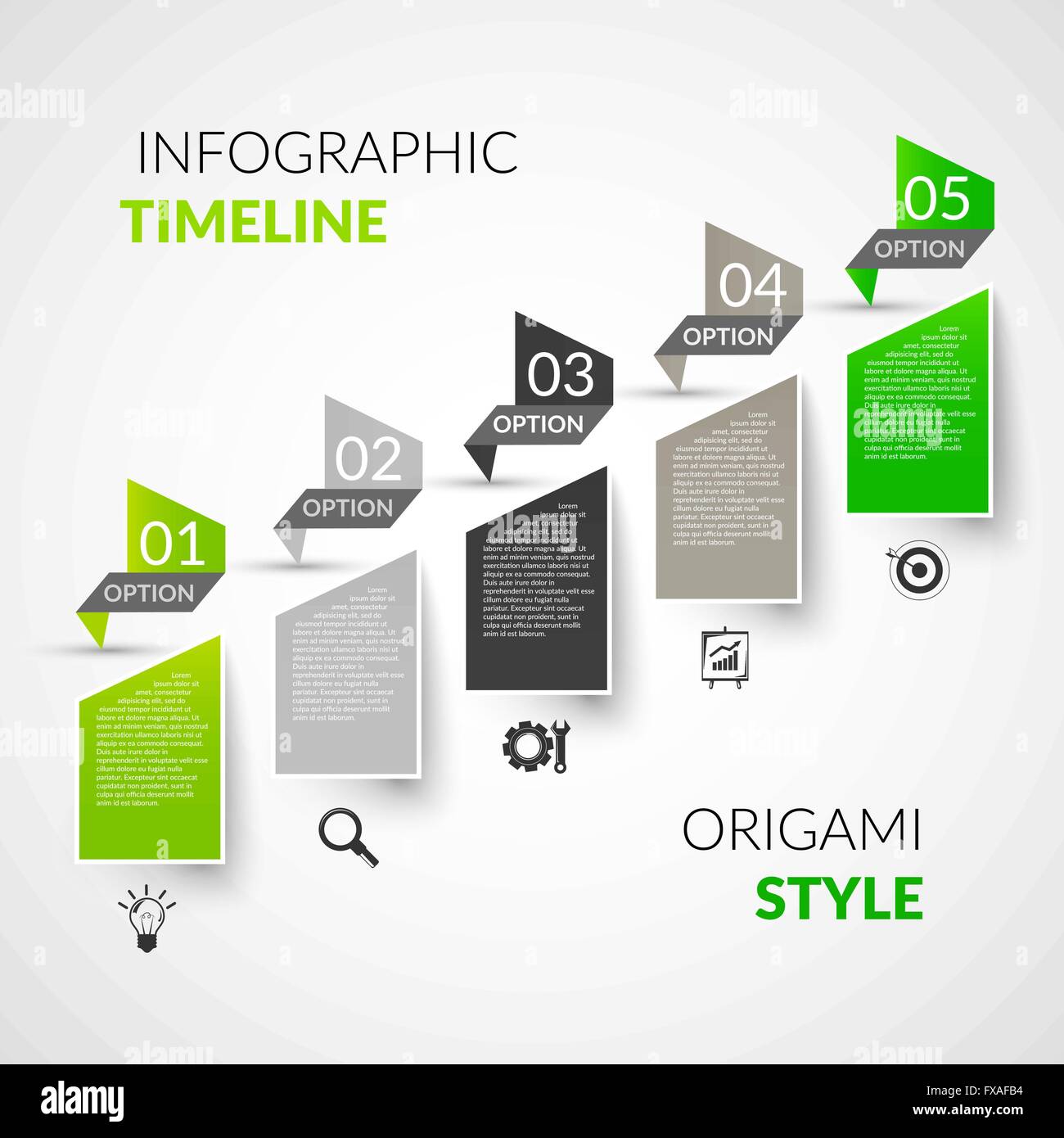Paper timeline infographics Stock Vector Image & Art - Alamy
