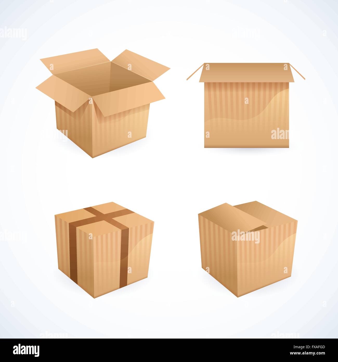 Box and package icons Stock Vector Image & Art - Alamy