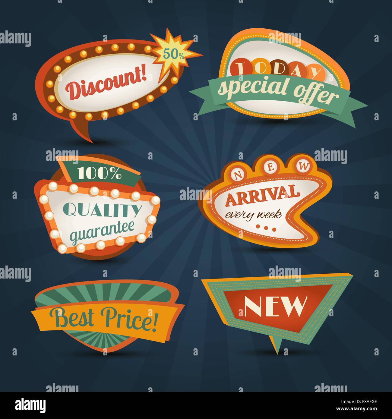 Retro speech bubble Stock Vector Image & Art - Alamy