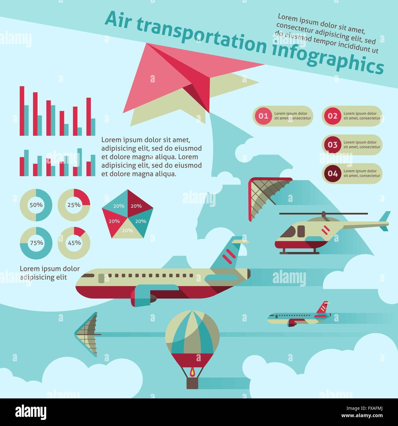 Air transport infographic Stock Vector Image & Art - Alamy