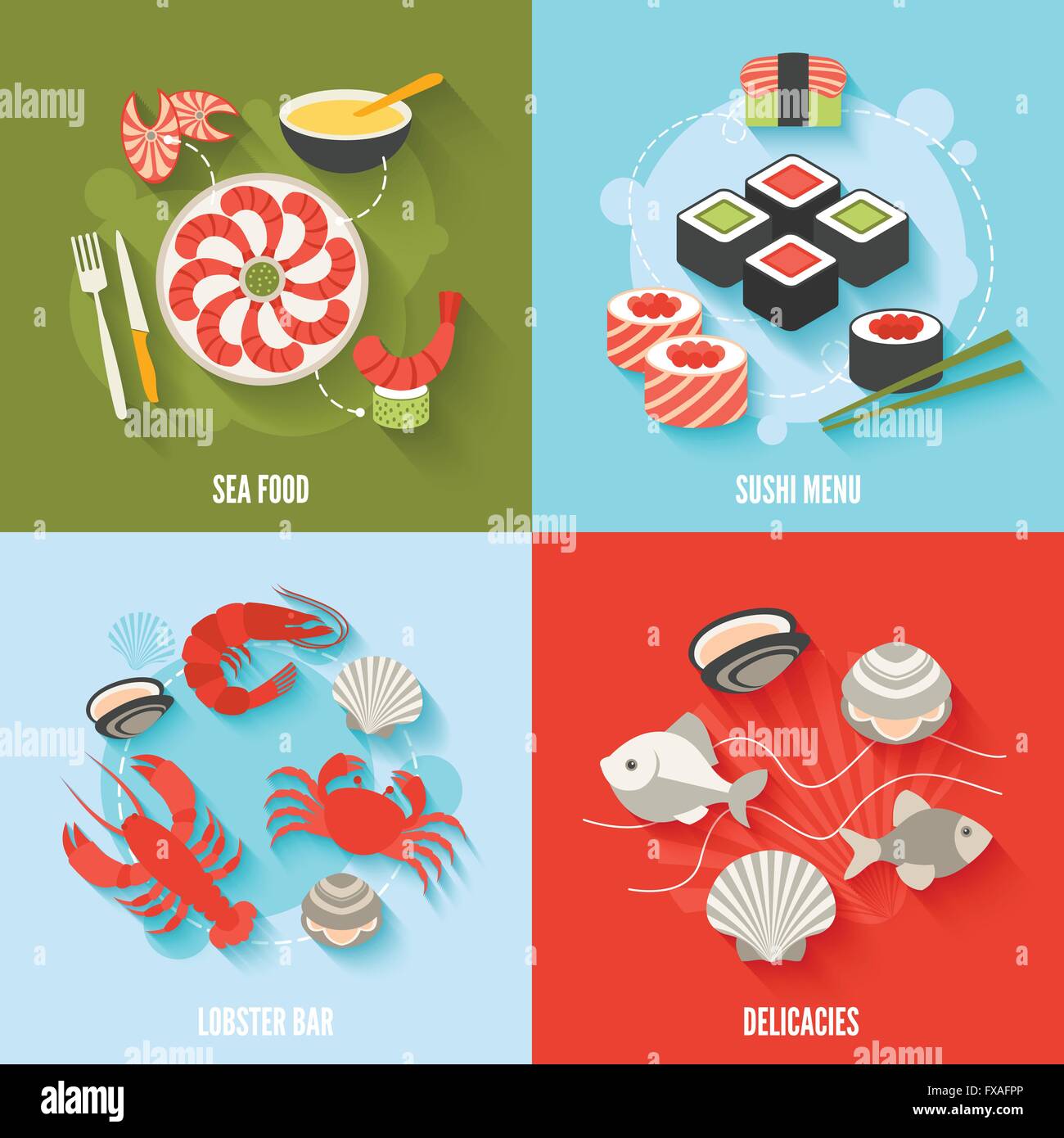 Japanese flat soup Stock Vector Images - Alamy