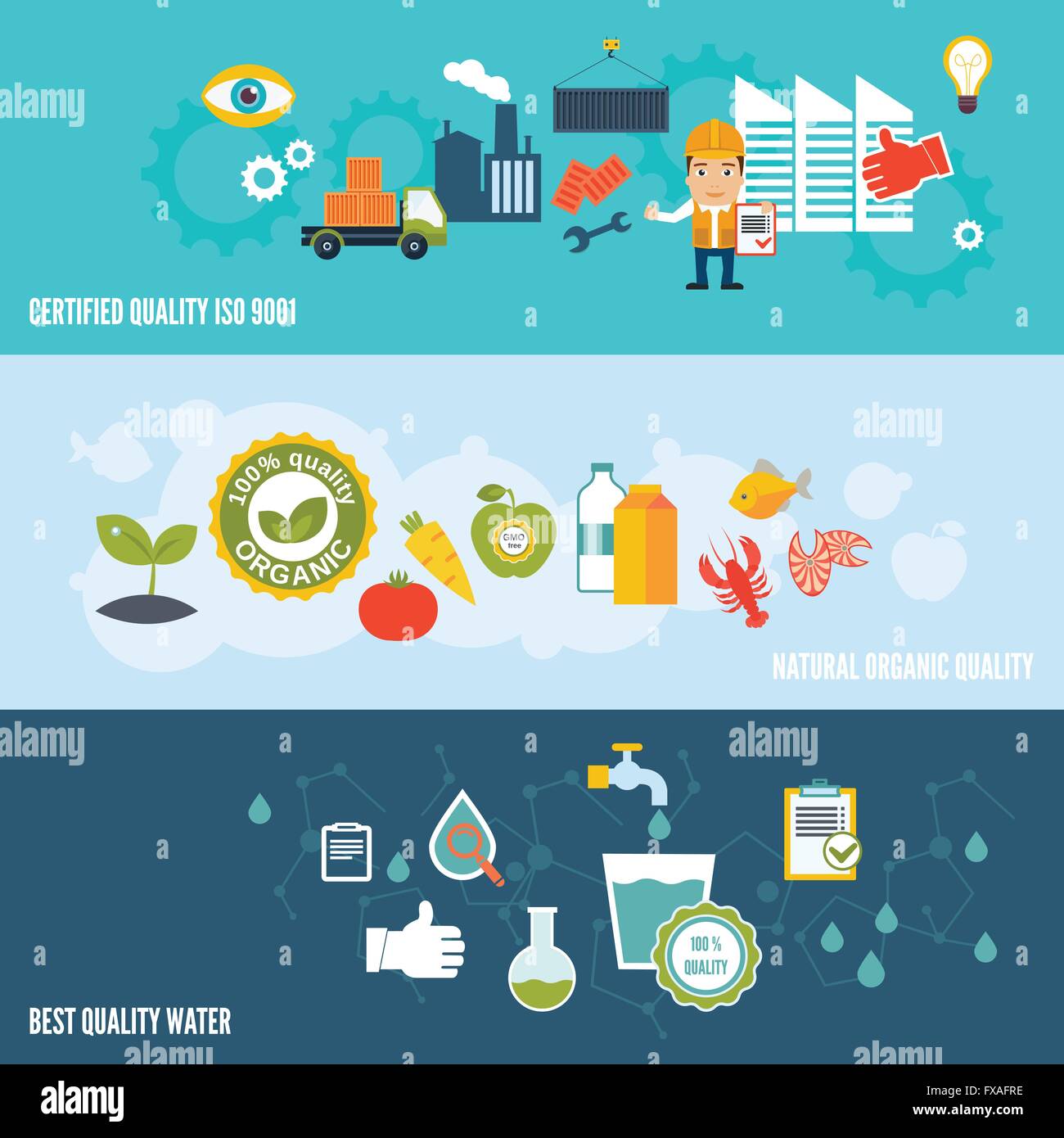 Quality control banners Stock Vector Image & Art - Alamy