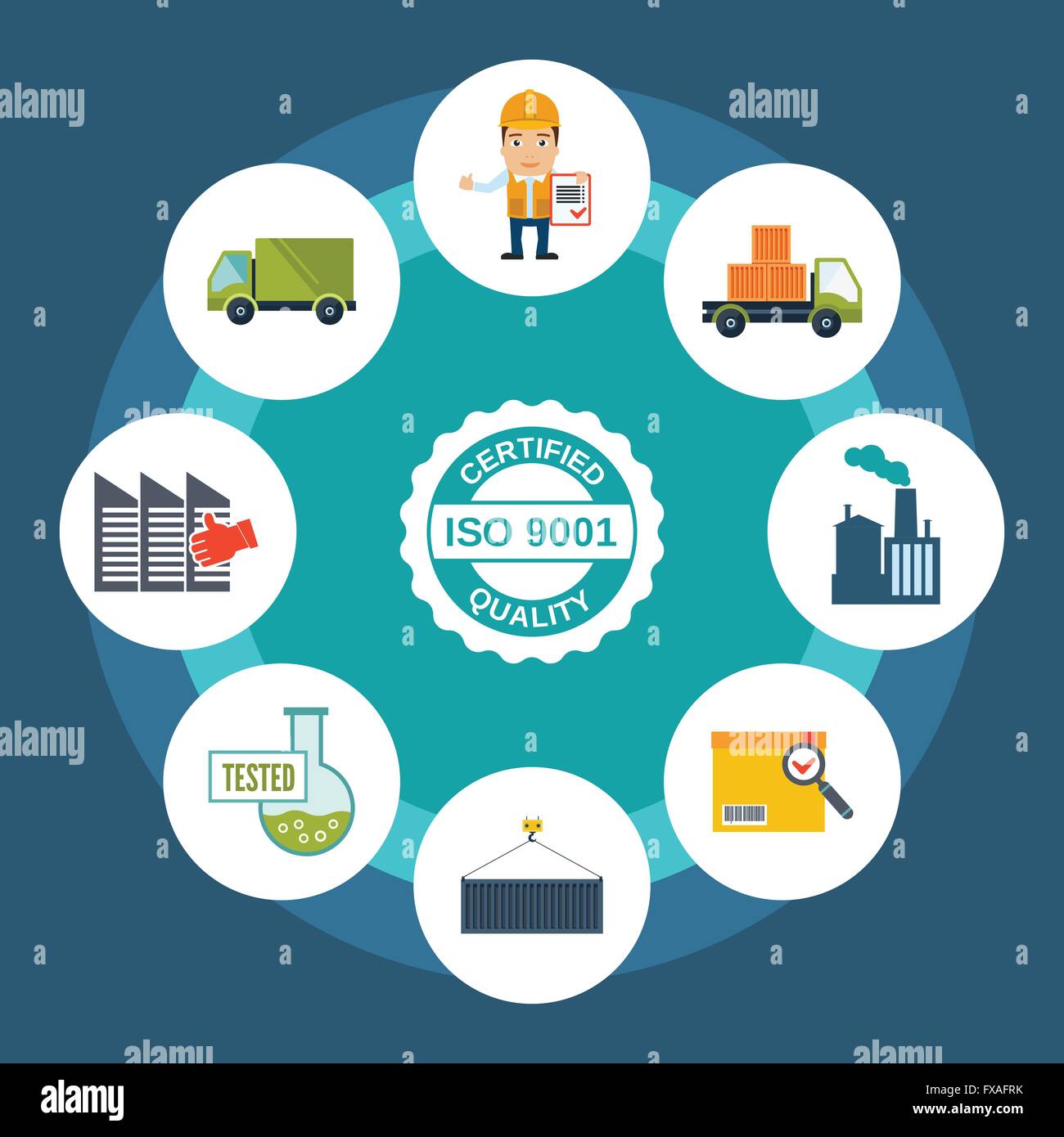 Quality control concept Stock Vector Image & Art - Alamy