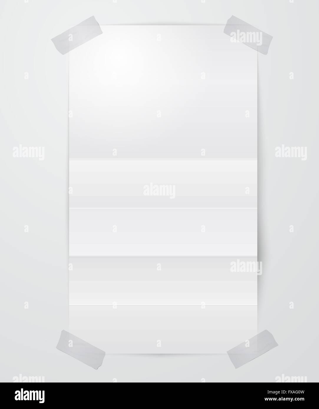 Folded paper sheet with scotch tape Stock Vector Image & Art - Alamy