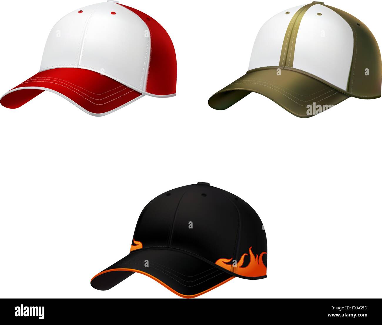 Realistic baseball cap Stock Vector Image & Art - Alamy