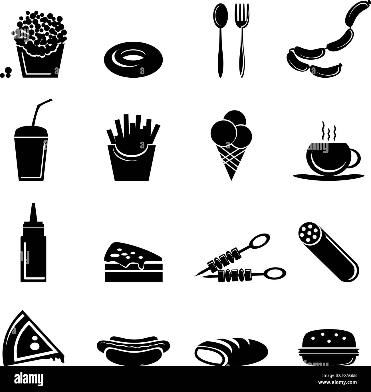 Pizza soda cup food Black and White Stock Photos & Images - Alamy