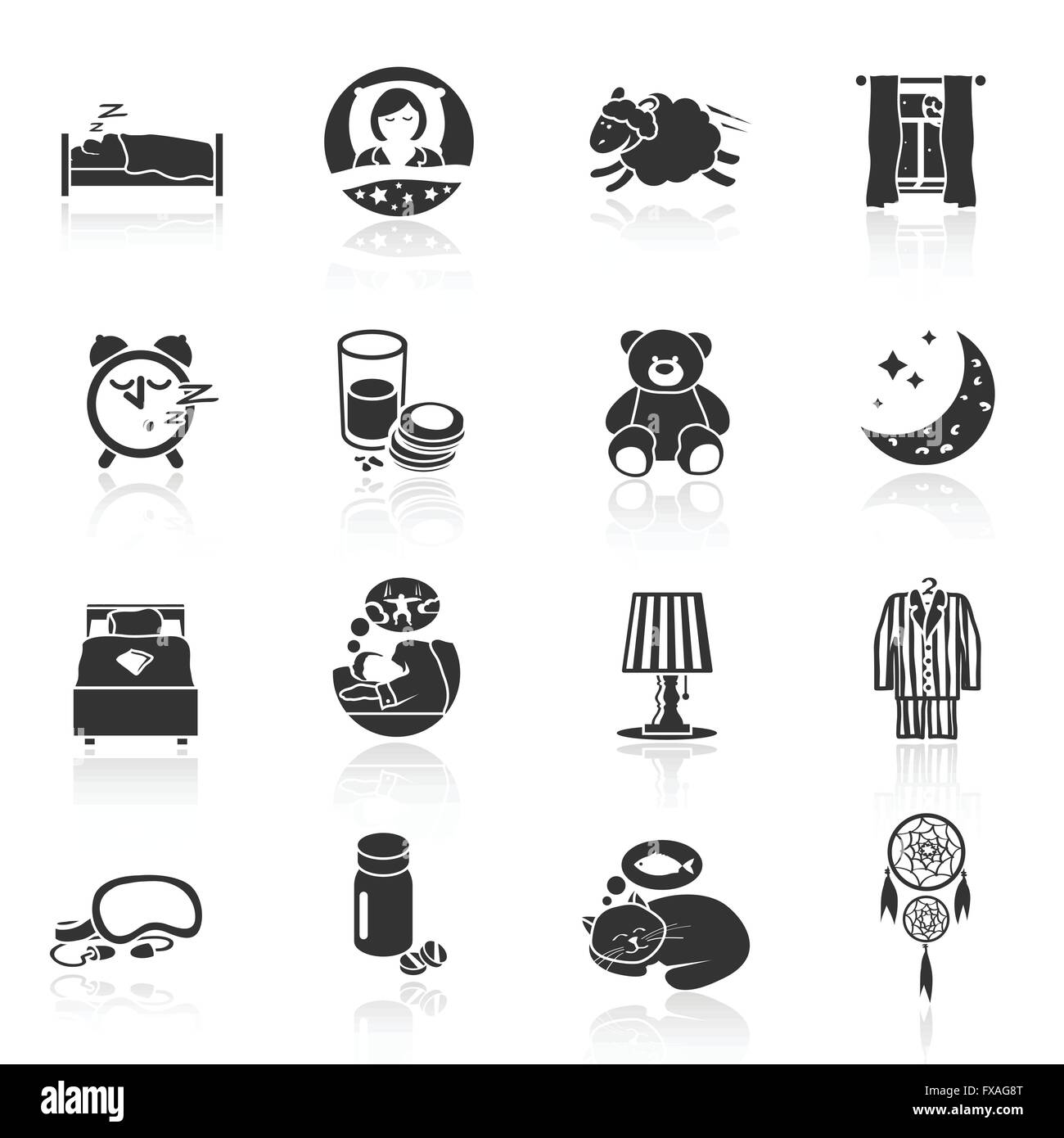 Sleep Time Icons Stock Vector Image & Art - Alamy