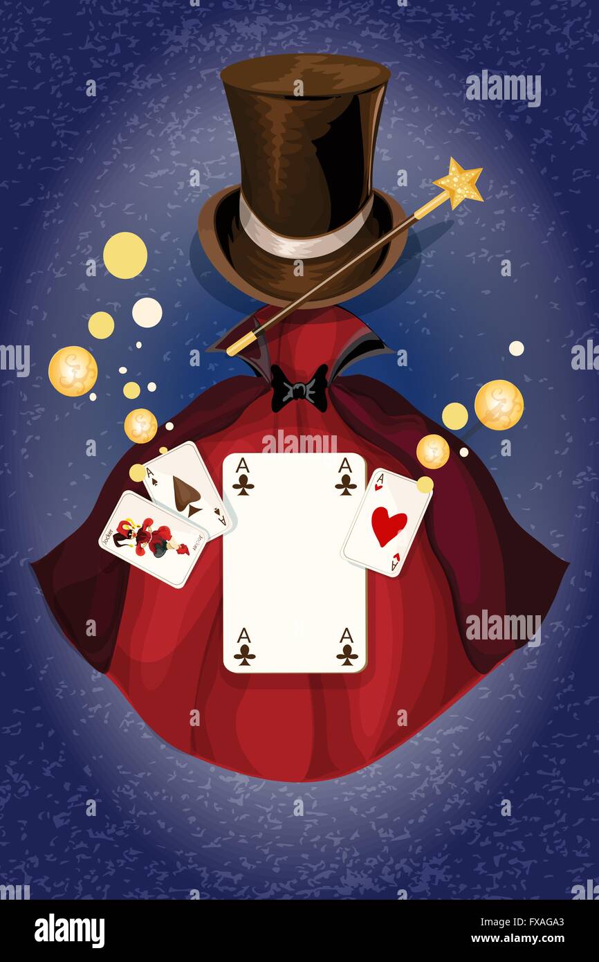 Magician colored background Stock Vector Image & Art - Alamy