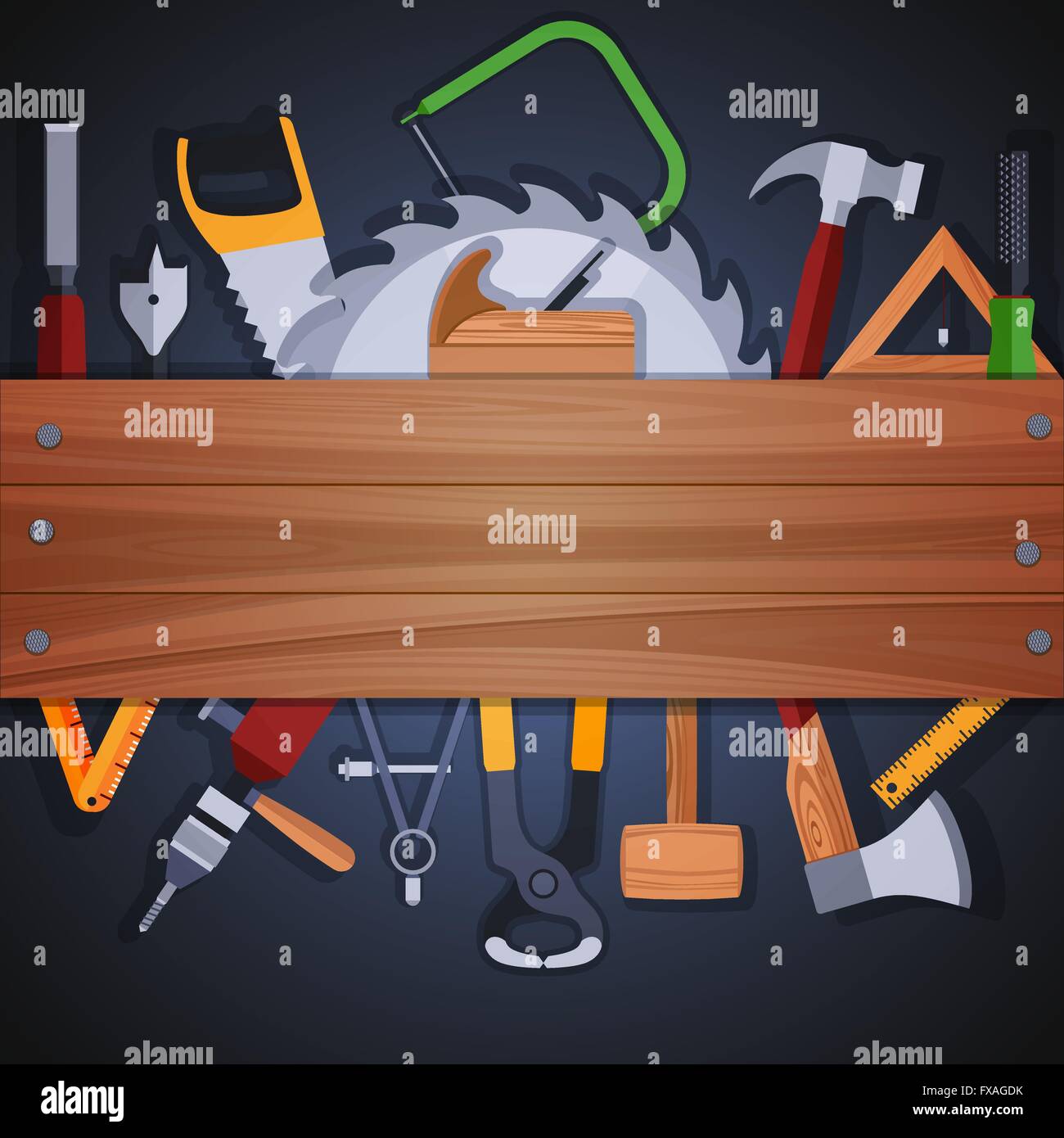 Carpentry tools background Stock Vector Image & Art - Alamy