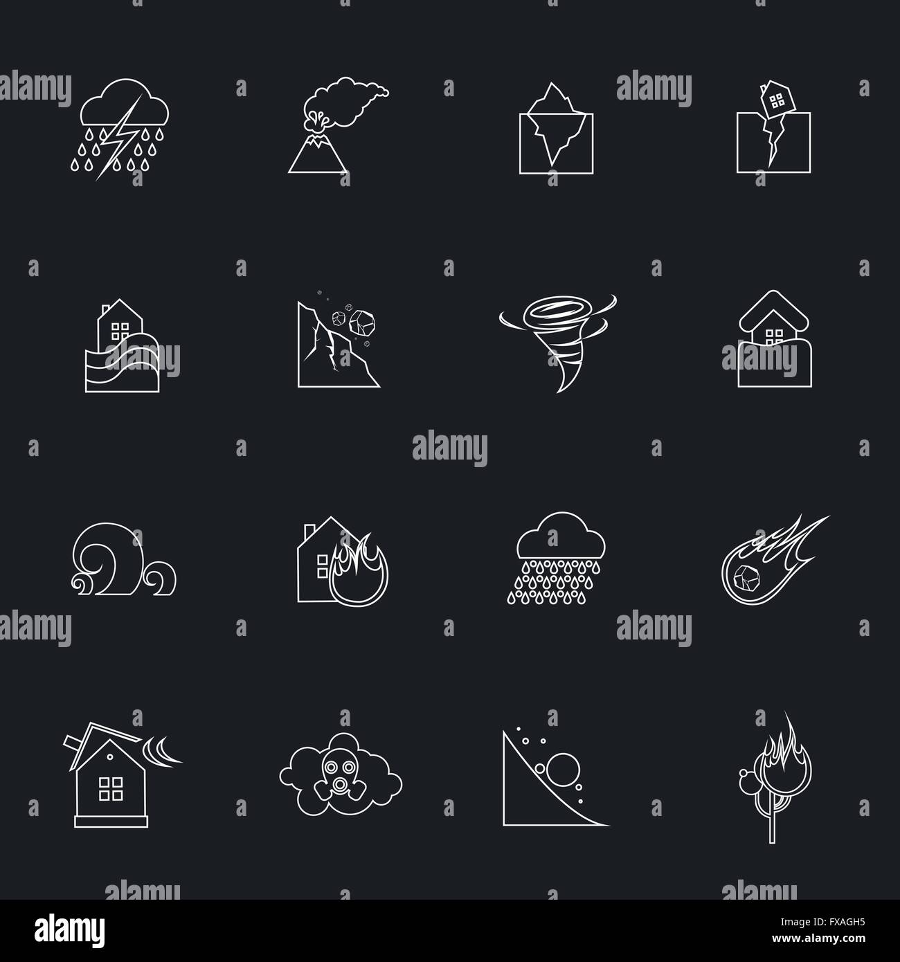 Disaster site Stock Vector Images - Alamy