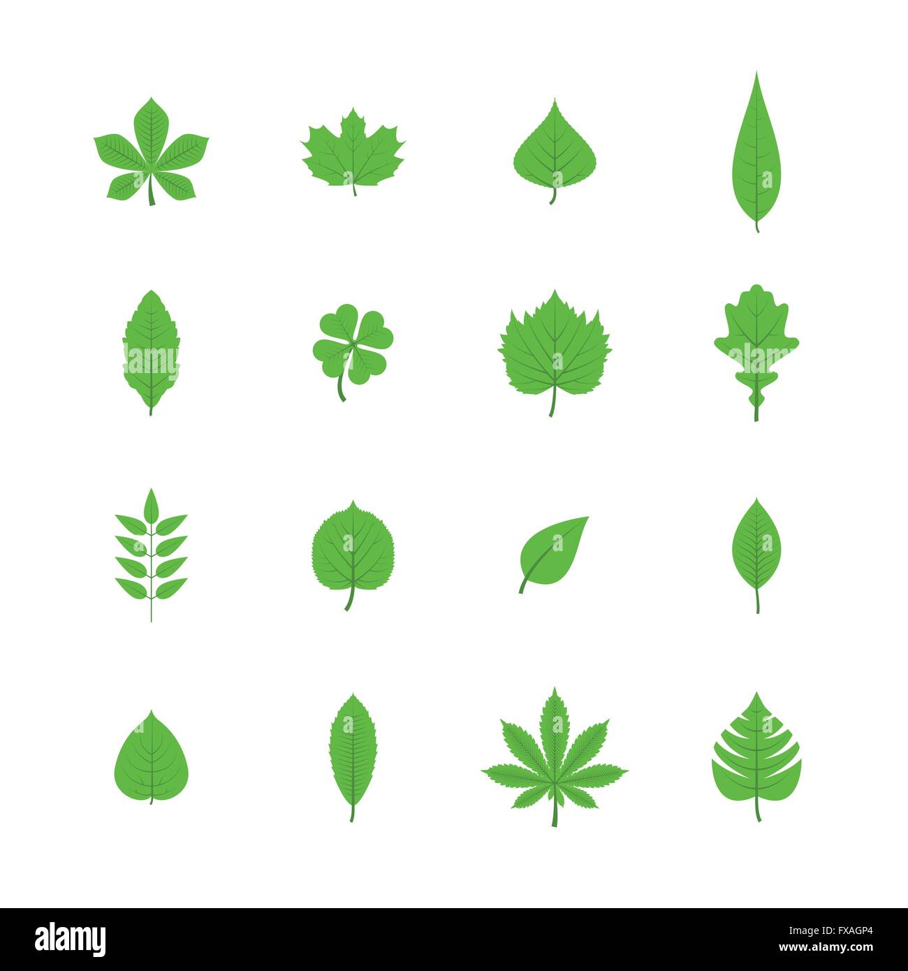Vector cannabis leaves set hi-res stock photography and images - Alamy