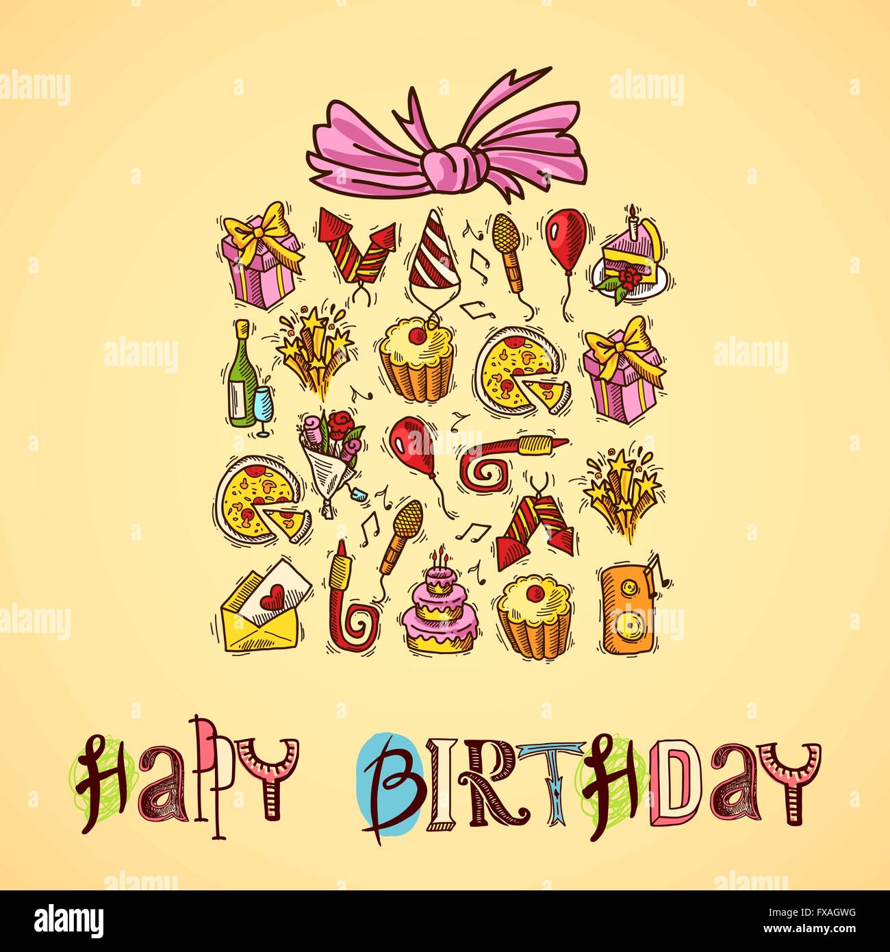 Champagne gift card on Stock Vector Images - Alamy