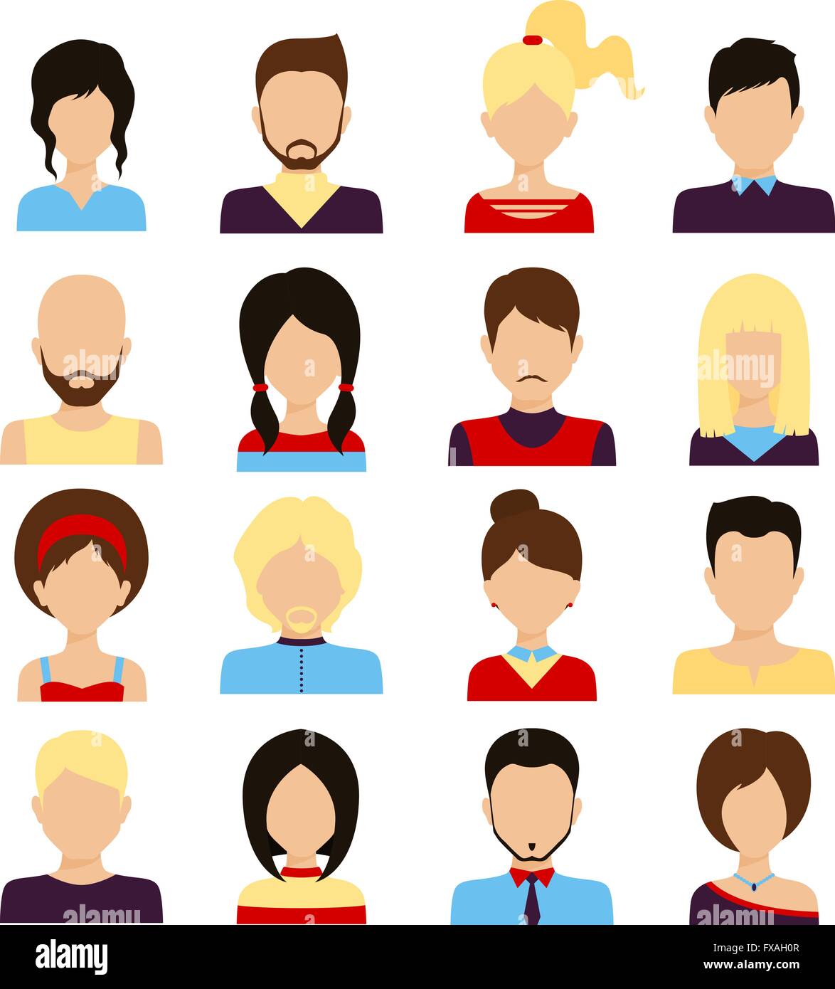 People avatar set Stock Vector Image & Art - Alamy