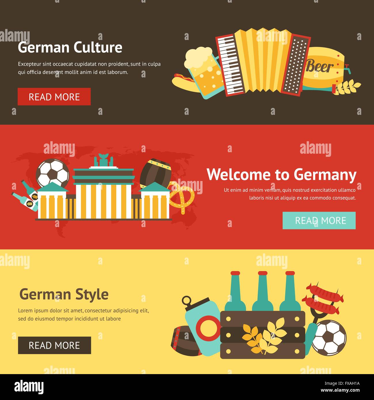 Germany banner set Stock Vector Image & Art - Alamy