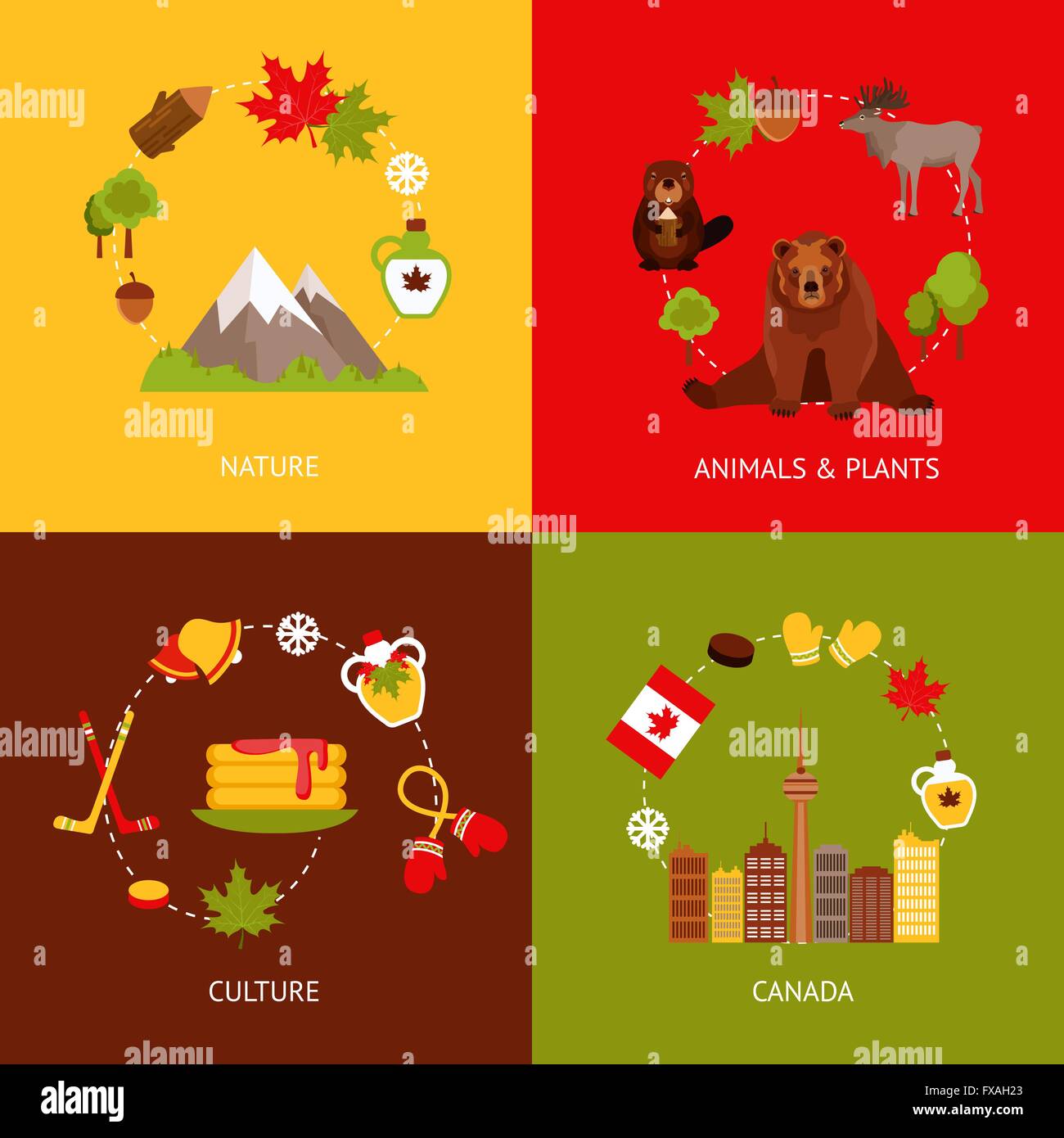 Canadian service tree Stock Vector Images - Alamy