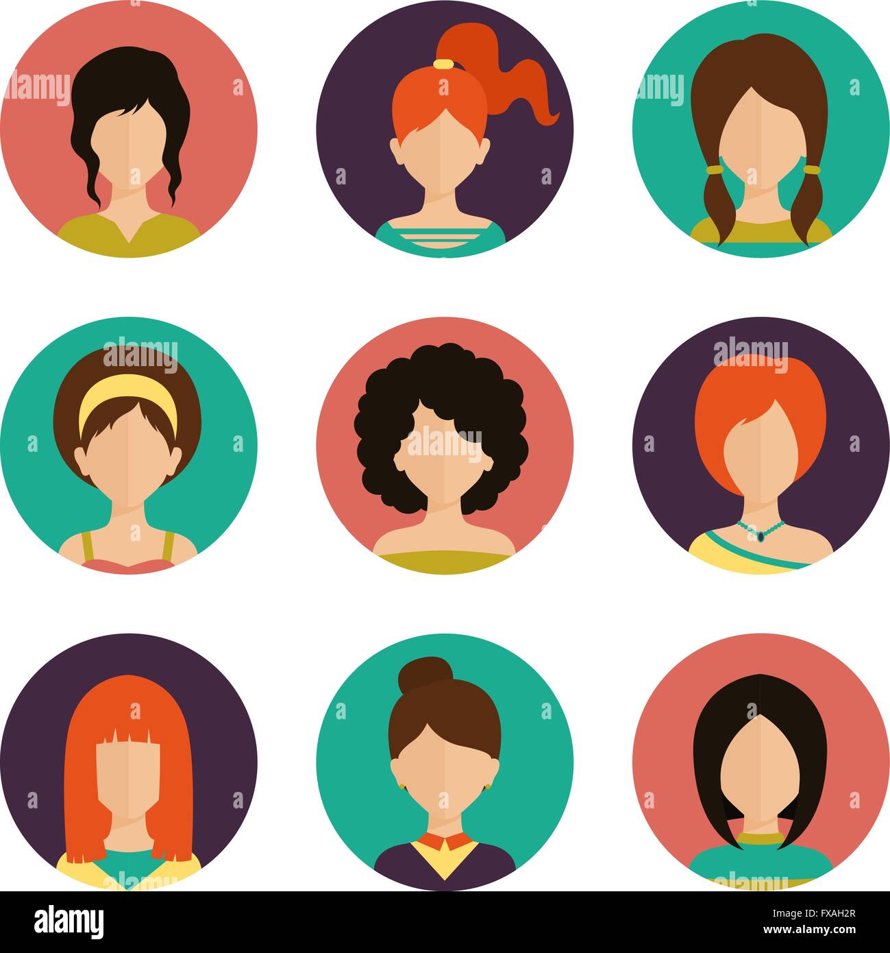 Women avatar hi-res stock photography and images - Alamy