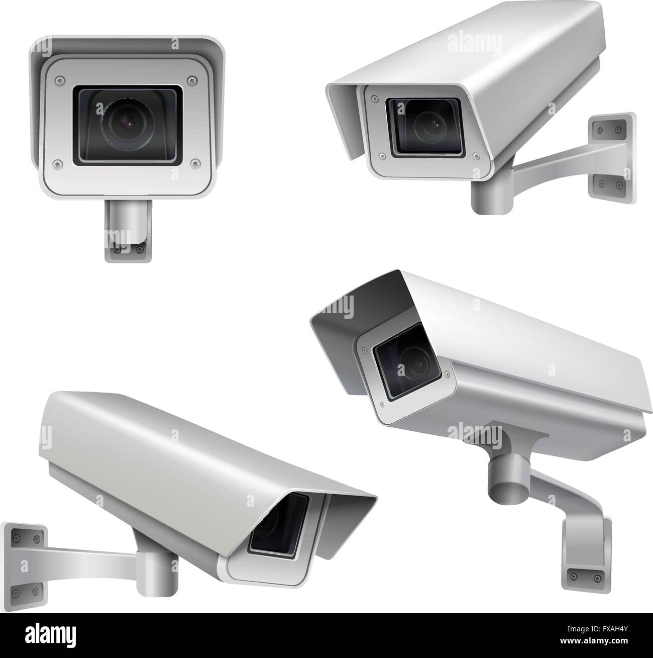 Surveillance camera set Stock Vector Image & Art - Alamy