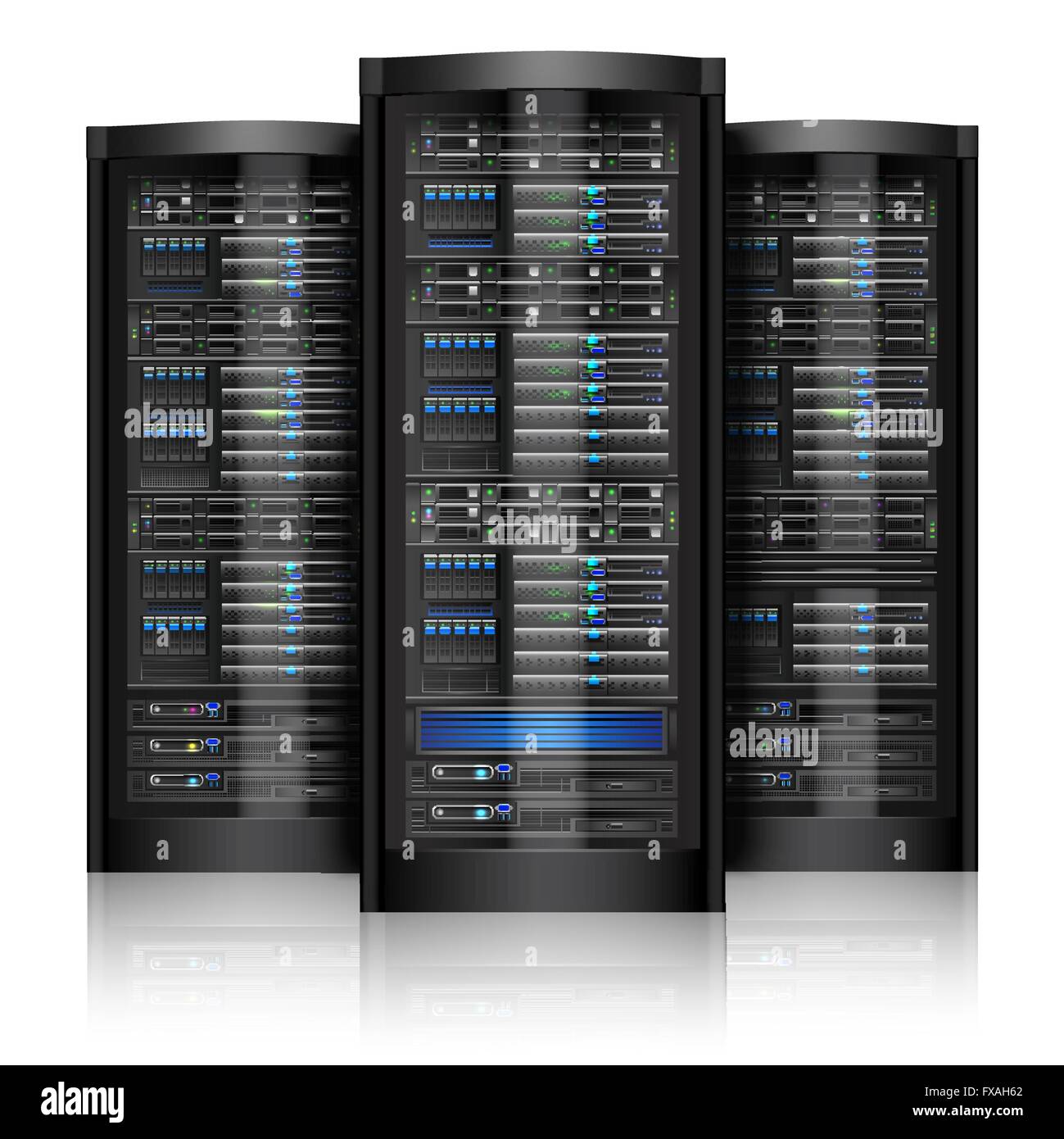 Network servers isolated Stock Vector Image & Art - Alamy