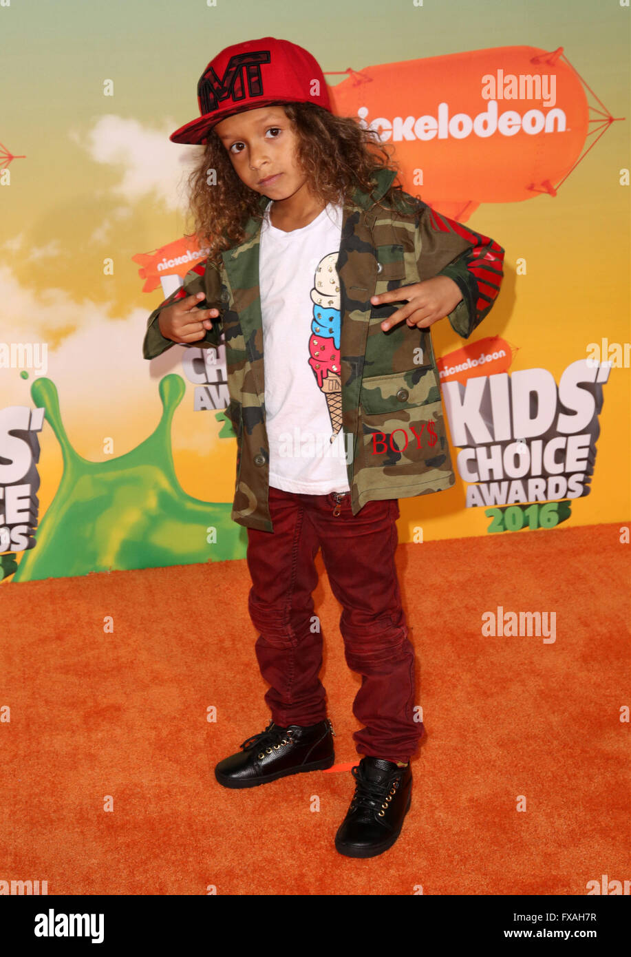 Nickelodeon Kids' Choice Awards 2016 - Arrivals Featuring: Lil Rome ...