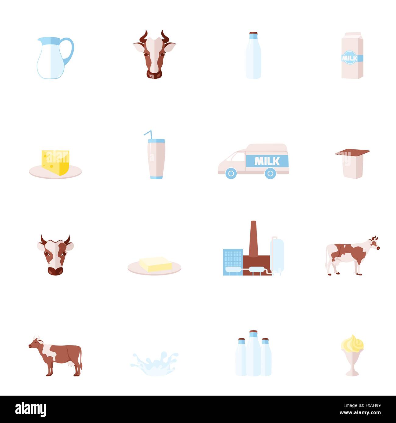 Milk processing site Stock Vector Images - Alamy