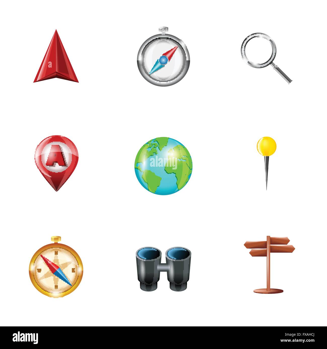 Navigational elements Cut Out Stock Images & Pictures - Alamy