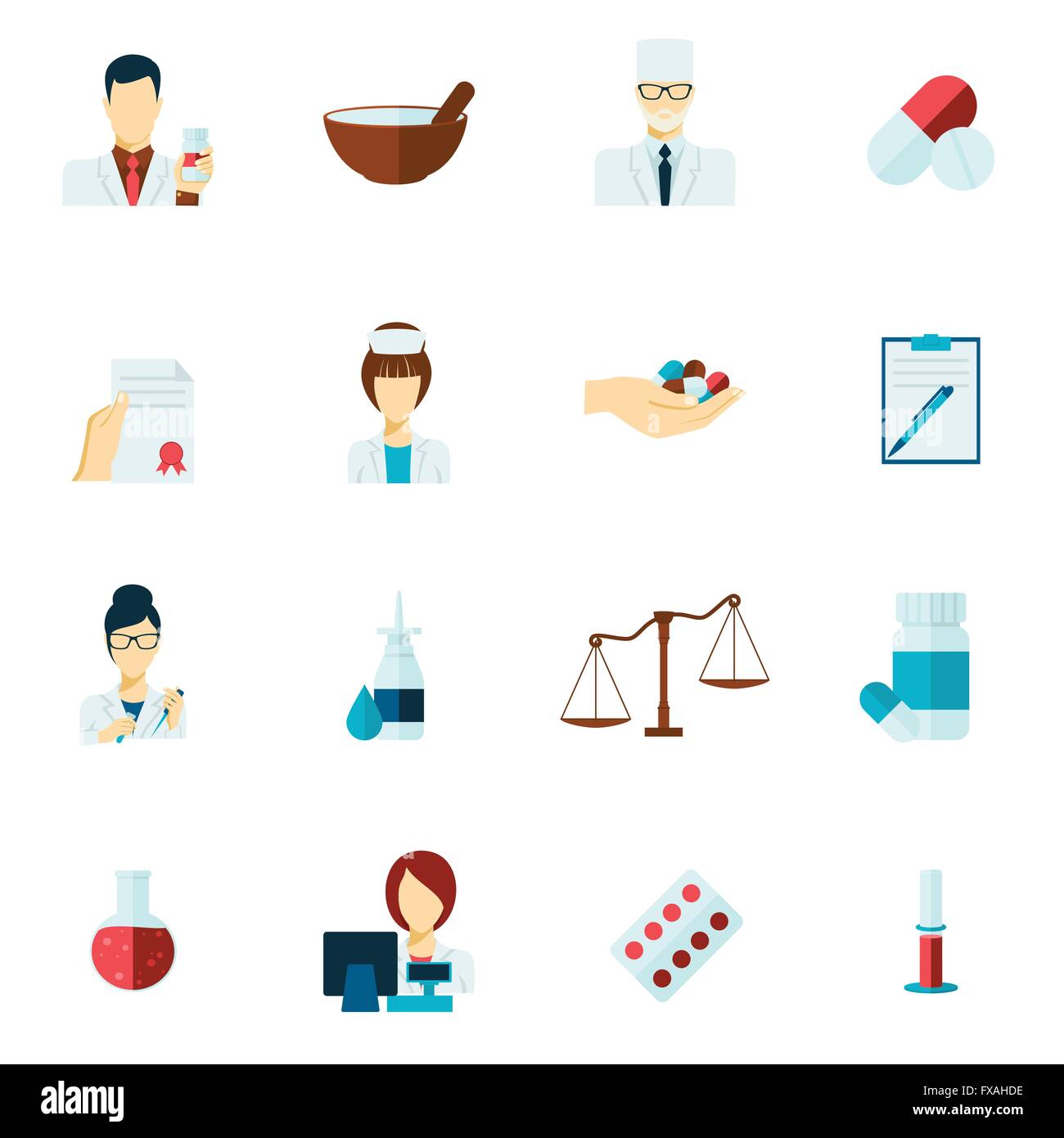 Receipt woman pharmacist Stock Vector Images - Alamy