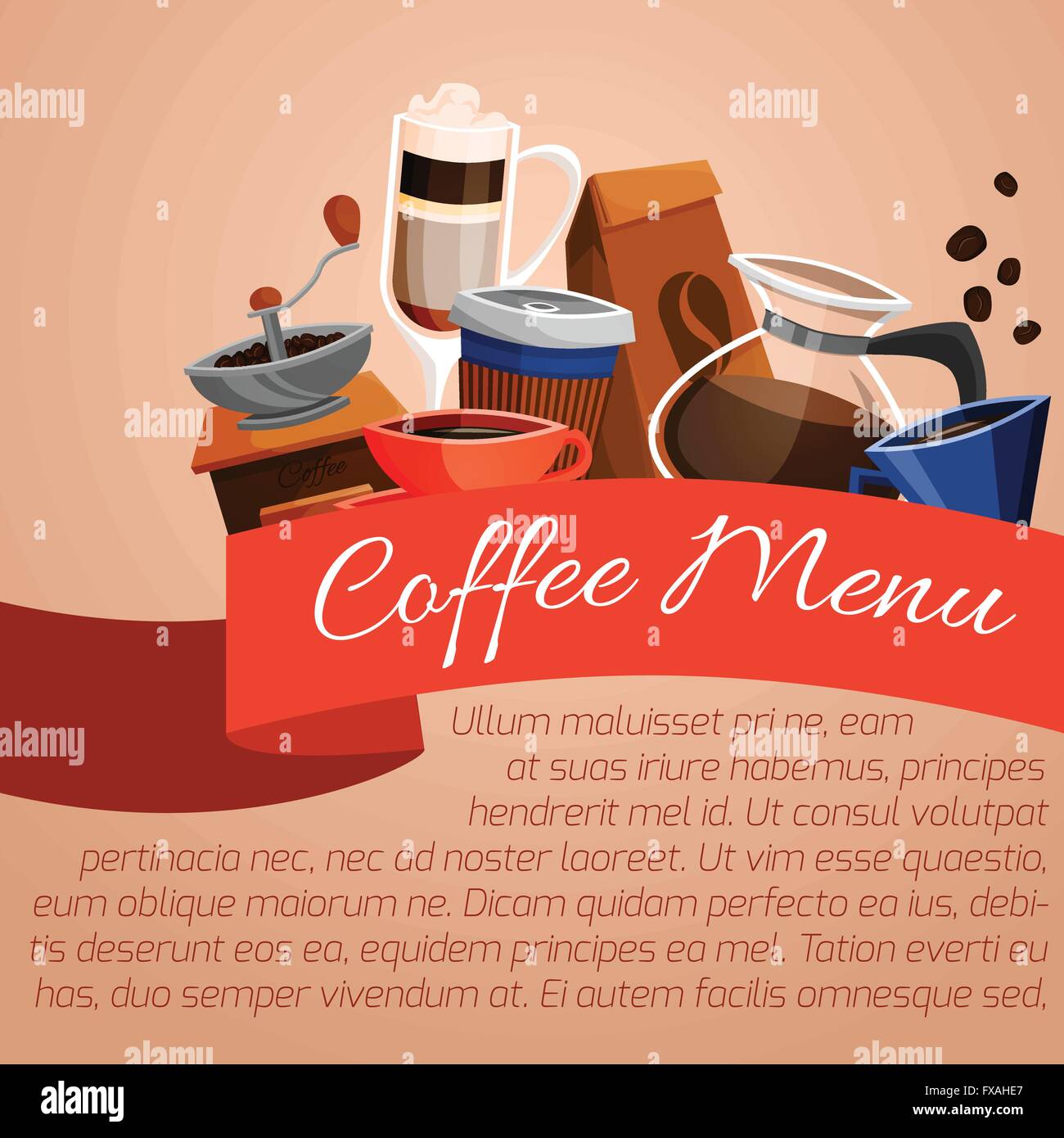 Coffee menu poster Stock Vector Image & Art - Alamy