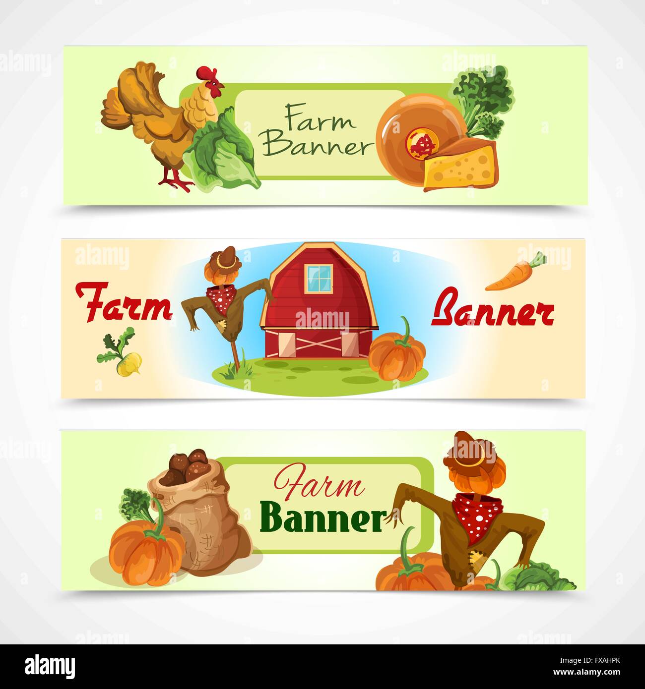 Farm banners set Stock Vector Image & Art - Alamy