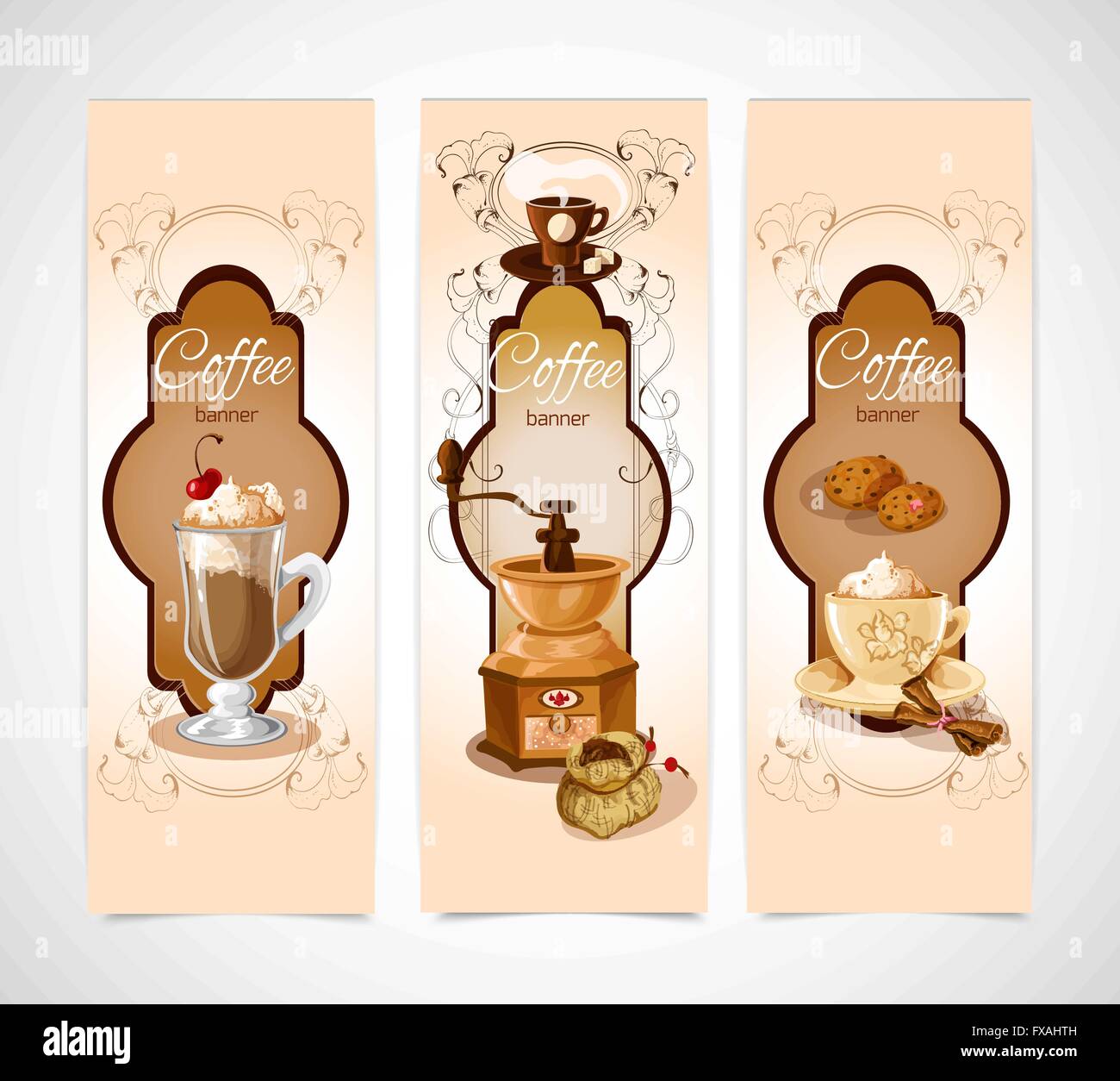 Coffee banners vertical Stock Vector Image & Art - Alamy