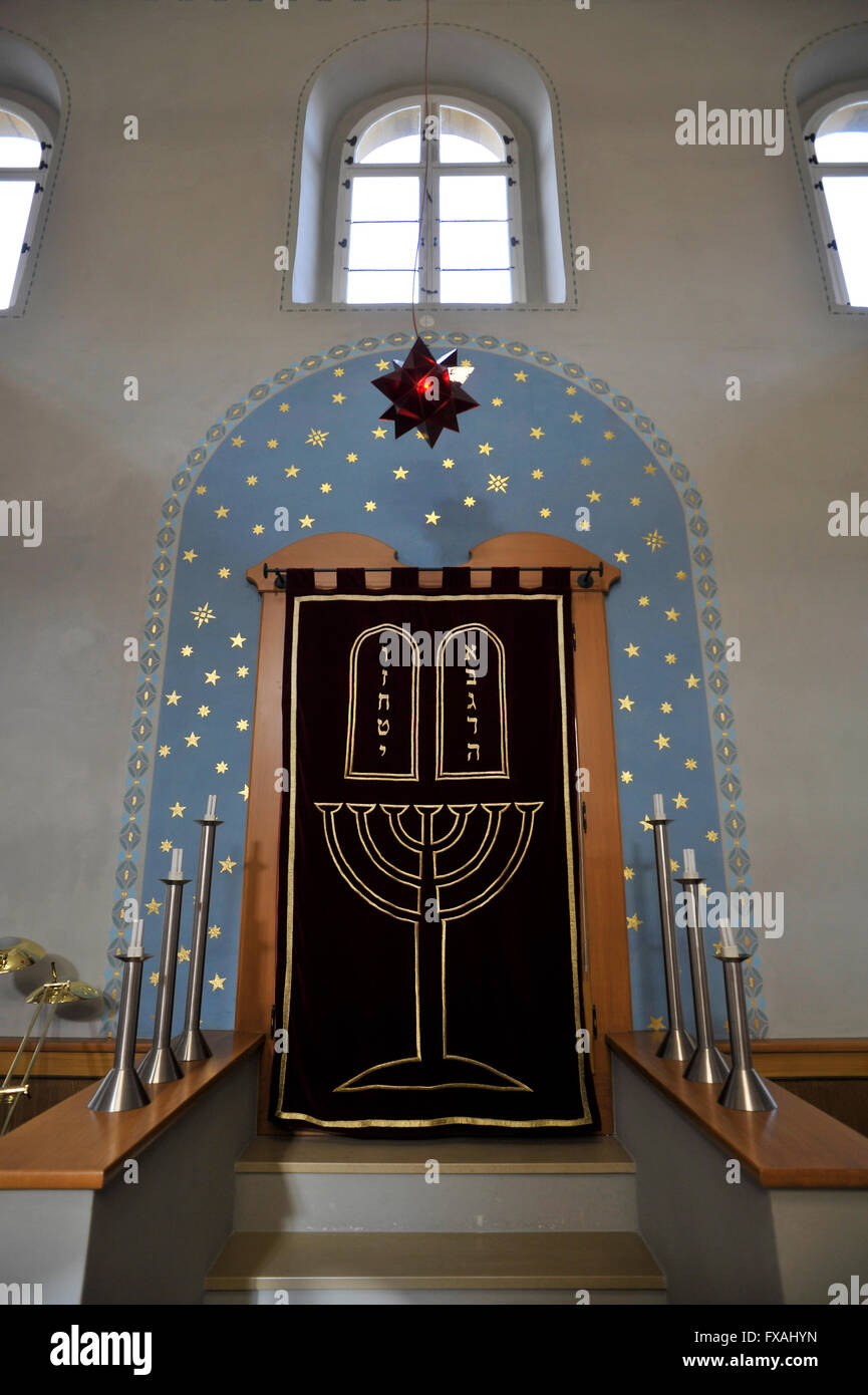 Altar in the Jewish synagogue in Ermreuth, Upper Franconia, Bavaria ...