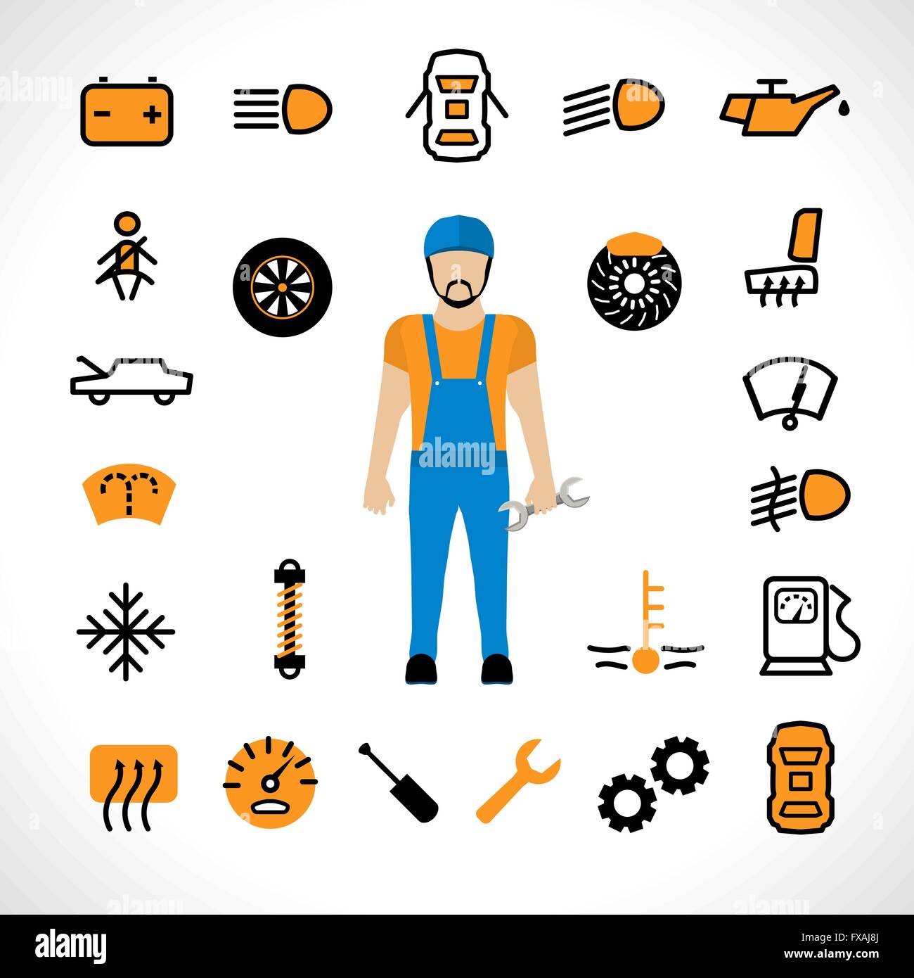 Car wheel icons on Stock Vector Images - Alamy