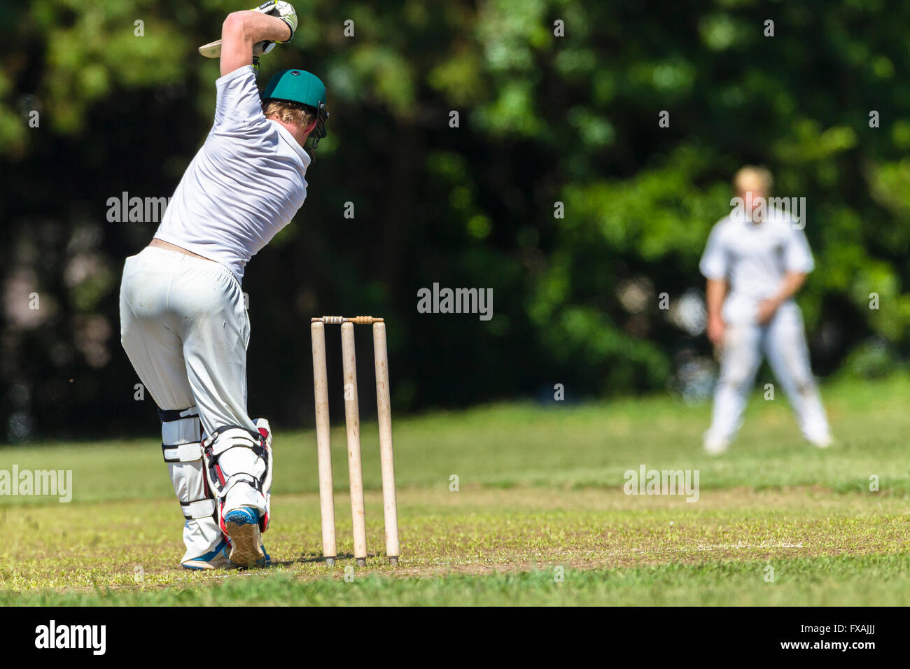 Cricket bat and ball closeup hi-res stock photography and images - Alamy